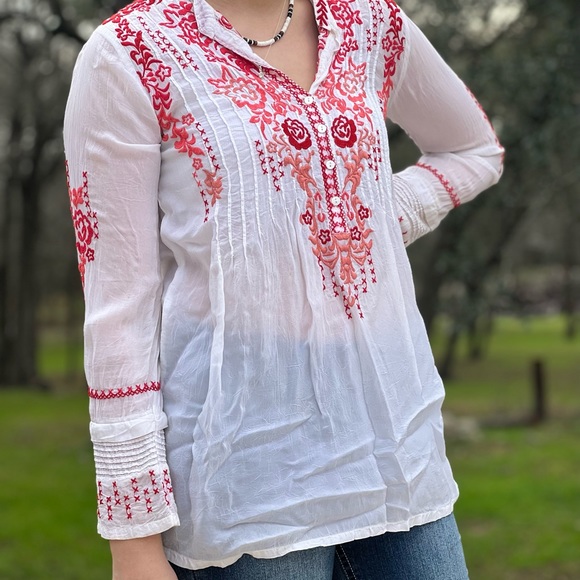 Johnny Was | Tops | Johnny Was Sheer Top | Poshmark